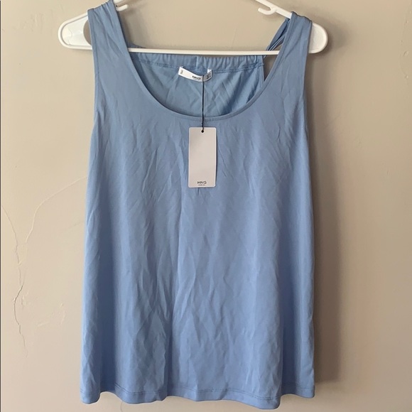 Mango | Tops | Mango Light Blue Tank Top | Poshmark